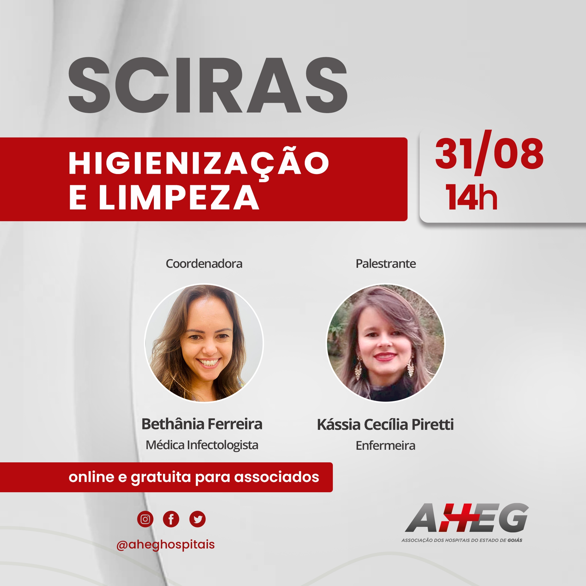 Grupo de Estudos em SCIRAS da AHEG - Higienização e Limpeza - Notícias ...